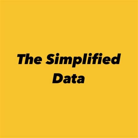 The Simplified Data Youtube