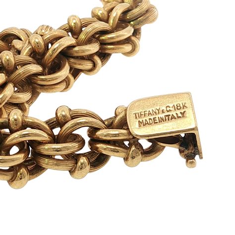 Tiffany And Co Vintage 18k Bracelet Solid Yellow Gold For Sale At 1stdibs