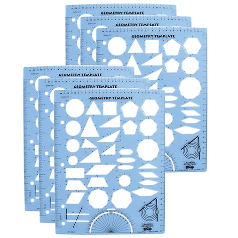 Learning Advantage Geometry Template Pack Of 6 Ctu7826 6 Image 1