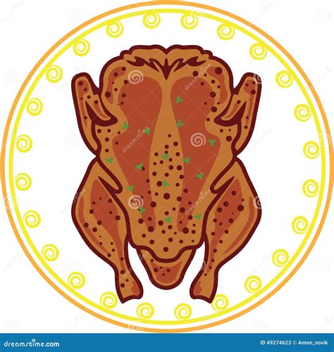 Cooked Chicken Vector Stock Vector Illustration Of Clip 49274623