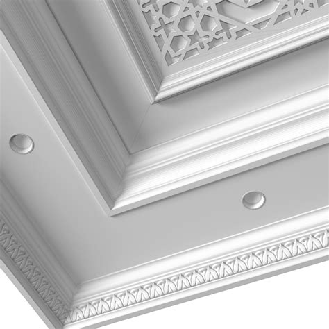 Coffered Ceiling With Lighting In Oriental Style 3d Model Turbosquid 1972678