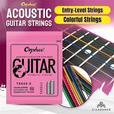 Orphee Acoustic Guitar String Set Anti Rust Phosphor Bronze Wound