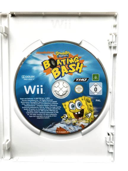 Spongebob Squarepants Spongebobs Boating Bash Wii Mint Complete