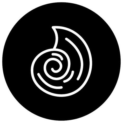 Premium Vector Spiral Shell Vector Illustration