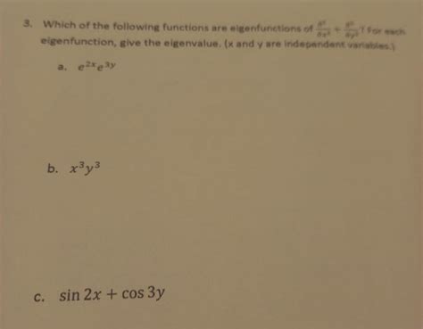 solved 3 which of the following functions are
