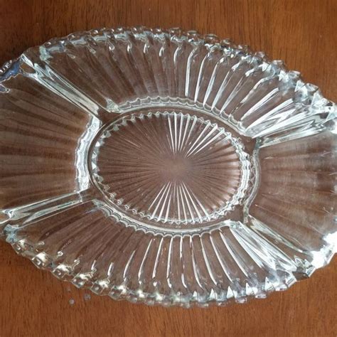 Crystal Serving Platter Etsy