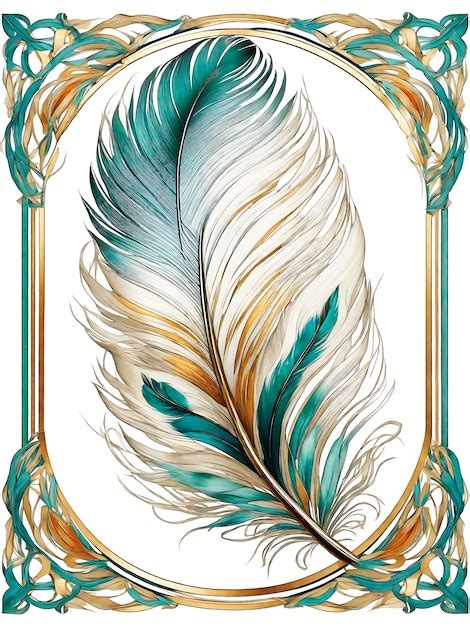 Premium Ai Image Feathers Vector