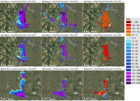 Comparison Between The Estimated Flood Extent And Depth From The