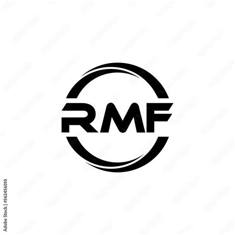 Rmf Letter Logo Design With White Background In Illustrator Cube Logo Vector Logo Modern