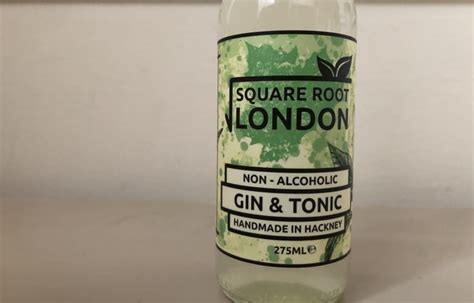 Square Root Non Alcoholic Gin And Tonic Matching Food And Wine