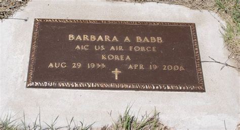 Barbara Ann Babb 1933 2006 Find A Grave Memorial
