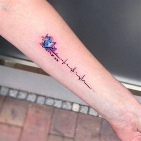 Life In Motion 55 Heartbeat Tattoo Inspirations Art And Design