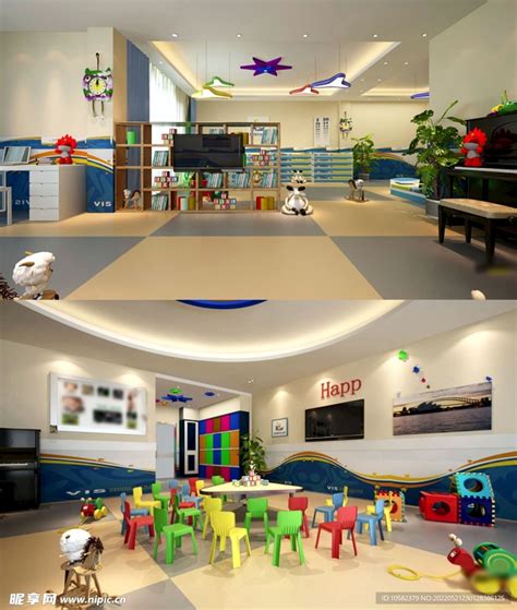 幼儿园教学区设计效果展示设计图3d设计3d设计设计图库昵图网
