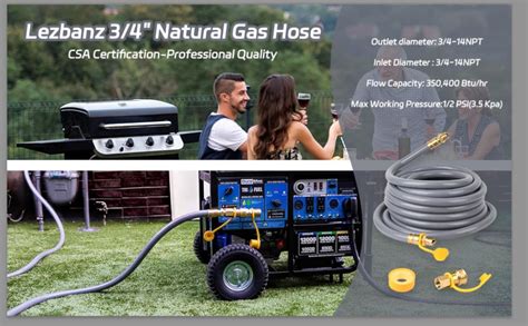 Natural Gas Hose For Portable Generator Gas Furnace