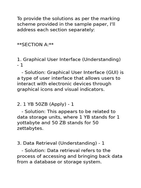 Sample Paper 1 Answer Pdf Sql Databases