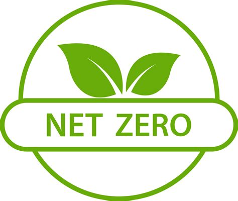 Net Zero Carbon Footprint Icon Emissions Free No Atmosphere Pollution