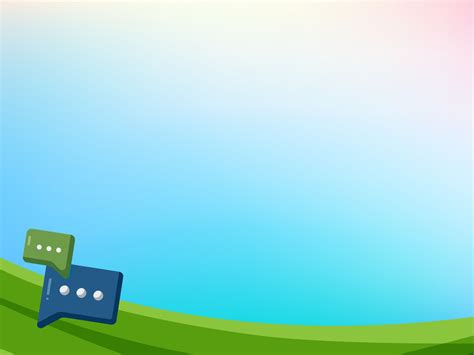 Talking Balloon Powerpoint Templates Abstract Blue Border And Frames Objects Backgrounds