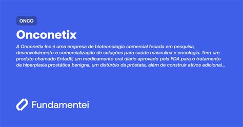Onco Onconetix Fundamentei