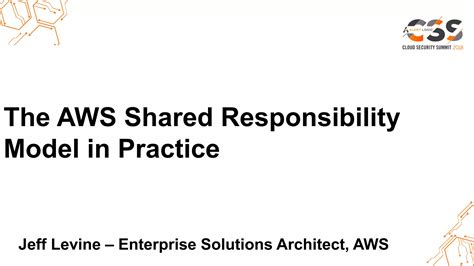 The Aws Shared Responsibility Model In Practice Pdf Cloud Computing Internet