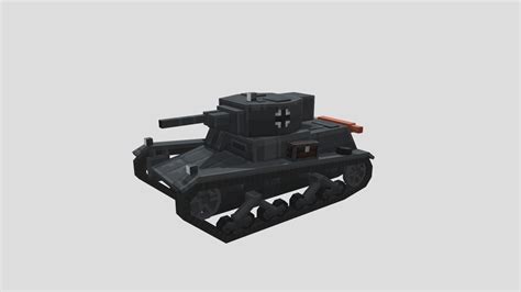 7tp Pelican Light Tank German Camouflage 3d Model By Polish Pelican [66fe7a4] Sketchfab