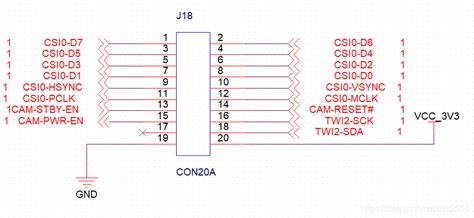 摄像头常用接口mipi Dvp原理图接口定义 手机摄像头24引脚定义图 Csdn博客