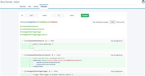 Salesforce Version Control In Blue Canvas