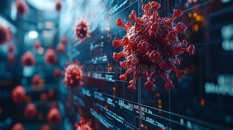 Ai Generated Virus Visualization Stock Illustration Illustration Of
