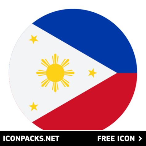 Free Philiphines Flag Circular Svg Png Icon Symbol Download Image
