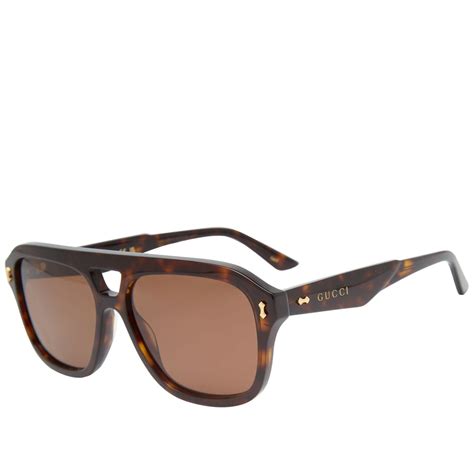 Gucci Mens Eyewear Gg1263s Sunglasses In Havana Brown Gucci