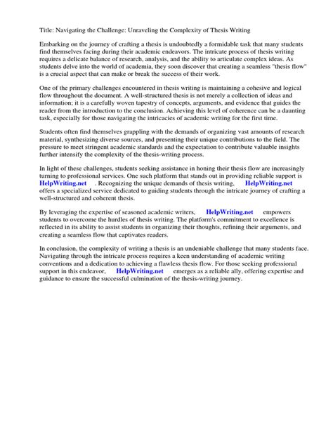 Thesis Flow Pdf Thesis Methodology