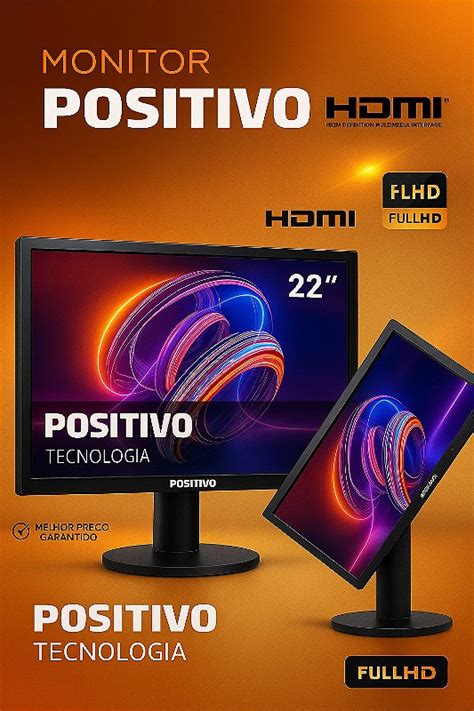 Monitor Positivo 22mp55q 22 Polegadas Hdmi Vga Svk Tecnologia