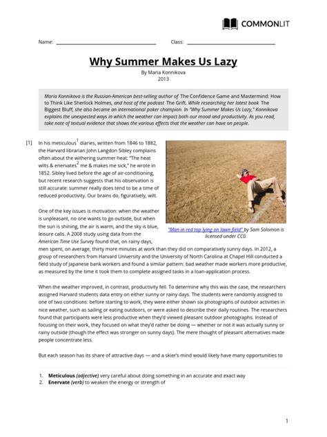 Shaun Allen Why Summer Makes Us Lazy Teacher 12 Pdf