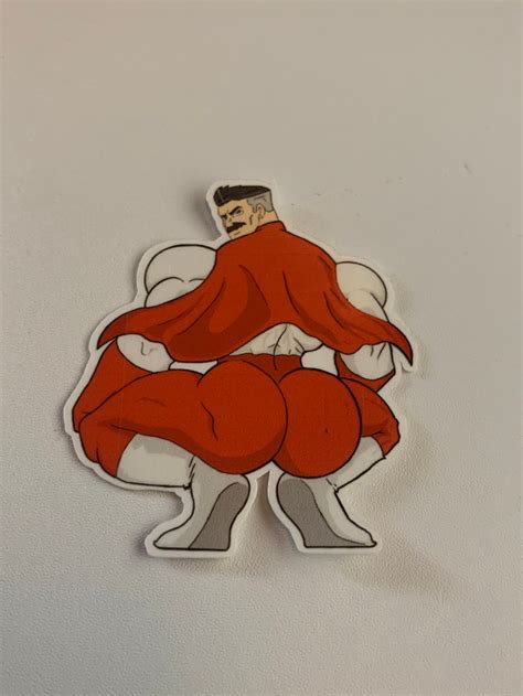 Thicc Omni Man Sticker Meme Vinyl Stickers Invincible Show Etsy Australia