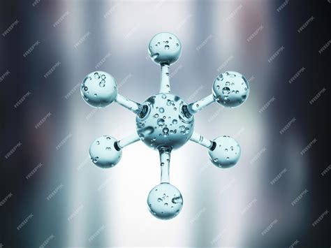 Premium Psd Molecule Structure Mockup