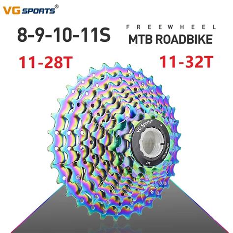 Vg Sports 다채로운 도로 자전거 프리휠 분리형 카세트 스프로킷 자전거 플라이휠 초경량 8 단 9 단 1011