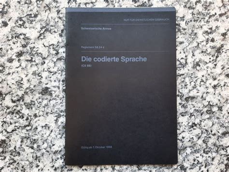 Die Codierte Sprache Gebraucht In Ruswil Für Chf 8 Mit Lieferung