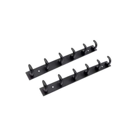 Buy Ghardwar Stainless Steel Shine 6 Pin Black Cloth Hanger Wall Hook Rail For Hanging Clothes