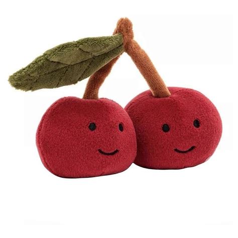 Fabulous Fruit Cherry Soft Plush Food Toy Cute Fun Stuffed Cherries Good T Big W