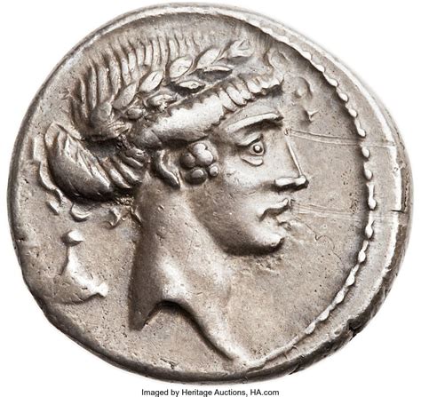 Denarius Pomponia Quintus Pomponius Musa Q•pomponi Mvsa Calliope Roman Republic 509 Bc