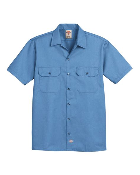 Dickies 2574 Short Sleeve Work Shirt Gulf Blue L