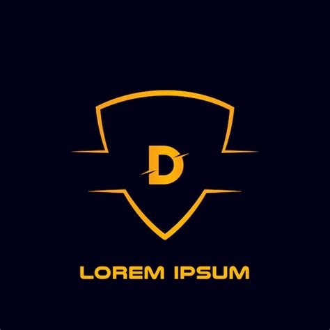 Premium Vector Shield Letter D Logo