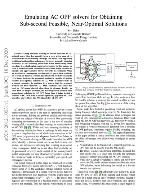 Ac Opf Solvers For Near Optimal Solutions Descargar Gratis Pdf Mathematical Optimization