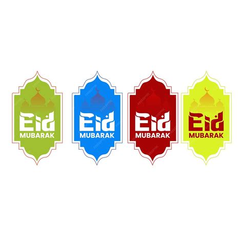 Premium Vector Eid Mubarak With Islamic Calligraphy