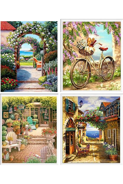 Pixartsanat Manzara 4lü Set Pixart Sanat Mozaik Tablo 30x40 4 Fiyatı Yorumları Trendyol