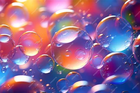 Premium Ai Image Bubble Prism Bubbles