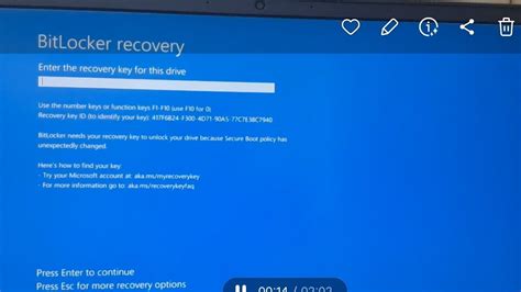 Bitlocker Needs Your Recovery Key To Unlock Your Drive Because Secure Boot Has Unexpectedly