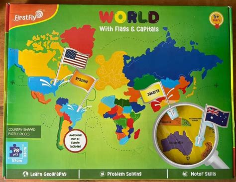 World Map Puzzle Material Eva Foam At ₹ 290piece In Indore Id