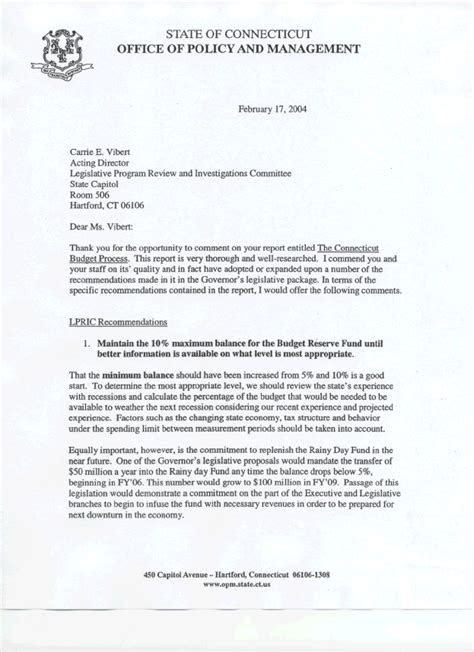 Connecticut Budget Process Final Report
