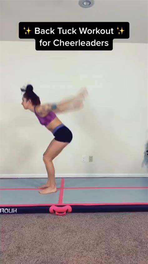 Back Tuck Workout For Cheerleaders And Gymnasts How To Do A Back Tuck Higher Cheer Workout