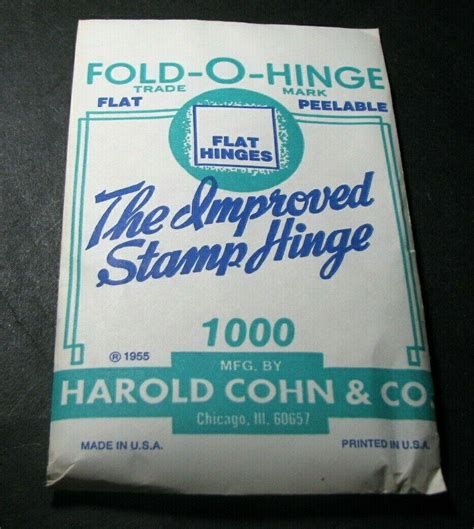 Stamp Hinges Fold O Hinge 1000 Hinges Stock Picture L439 4548719113